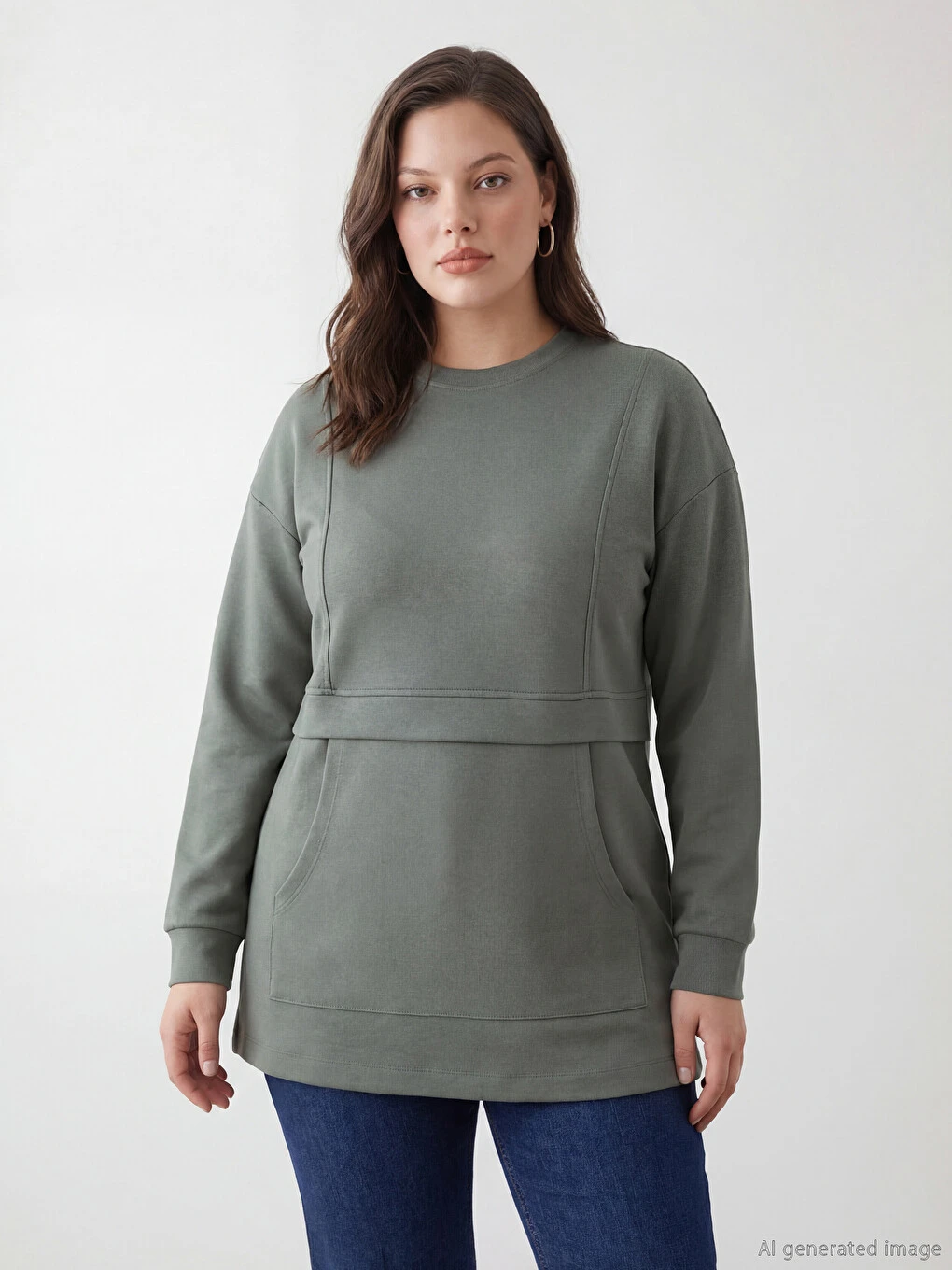 LCW Modest Ženska Tunika Dukserica Soft Touch