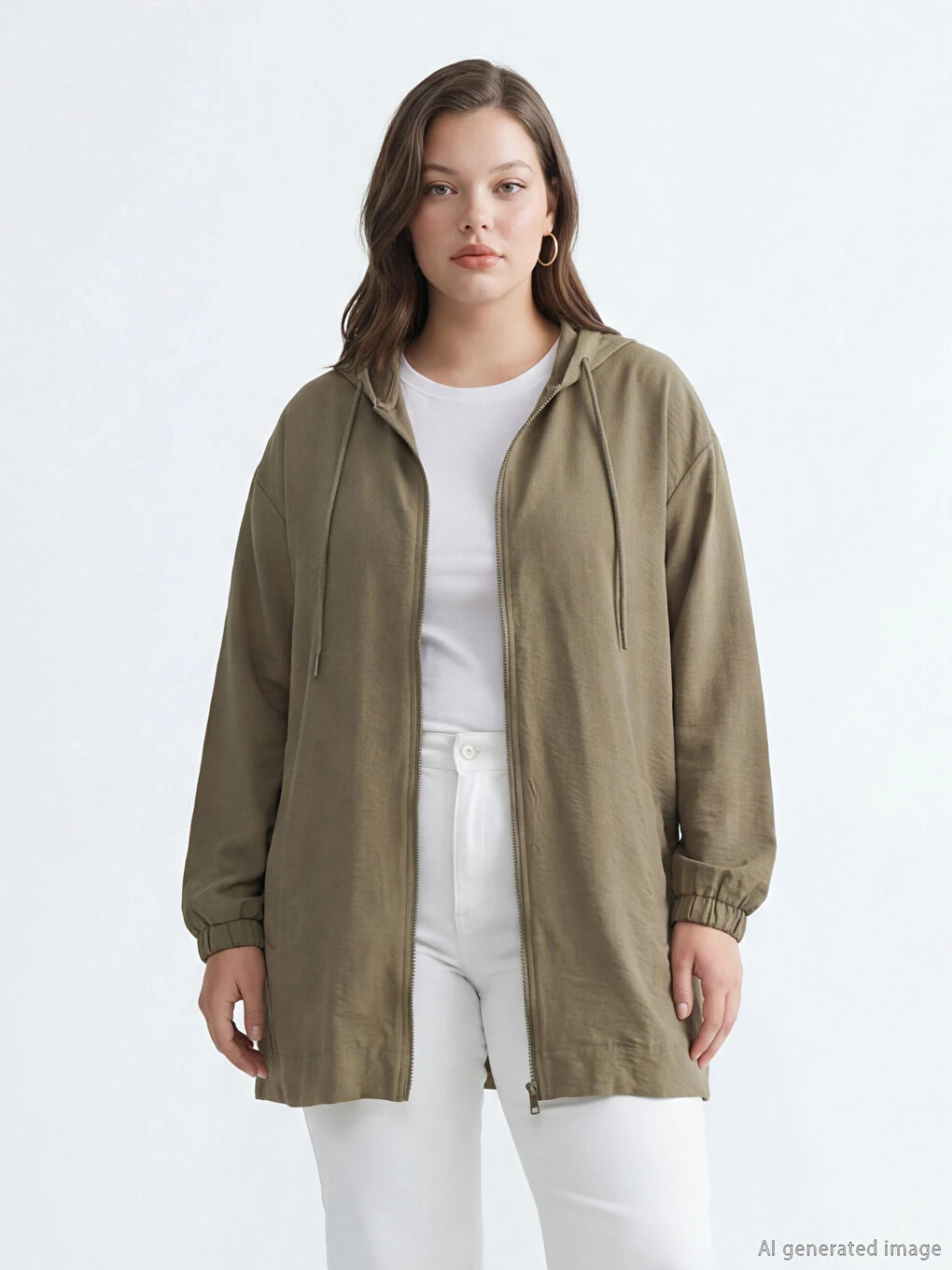 LCW Modest Ženska Tunika Sa Kapuljačom Oversize Kroja