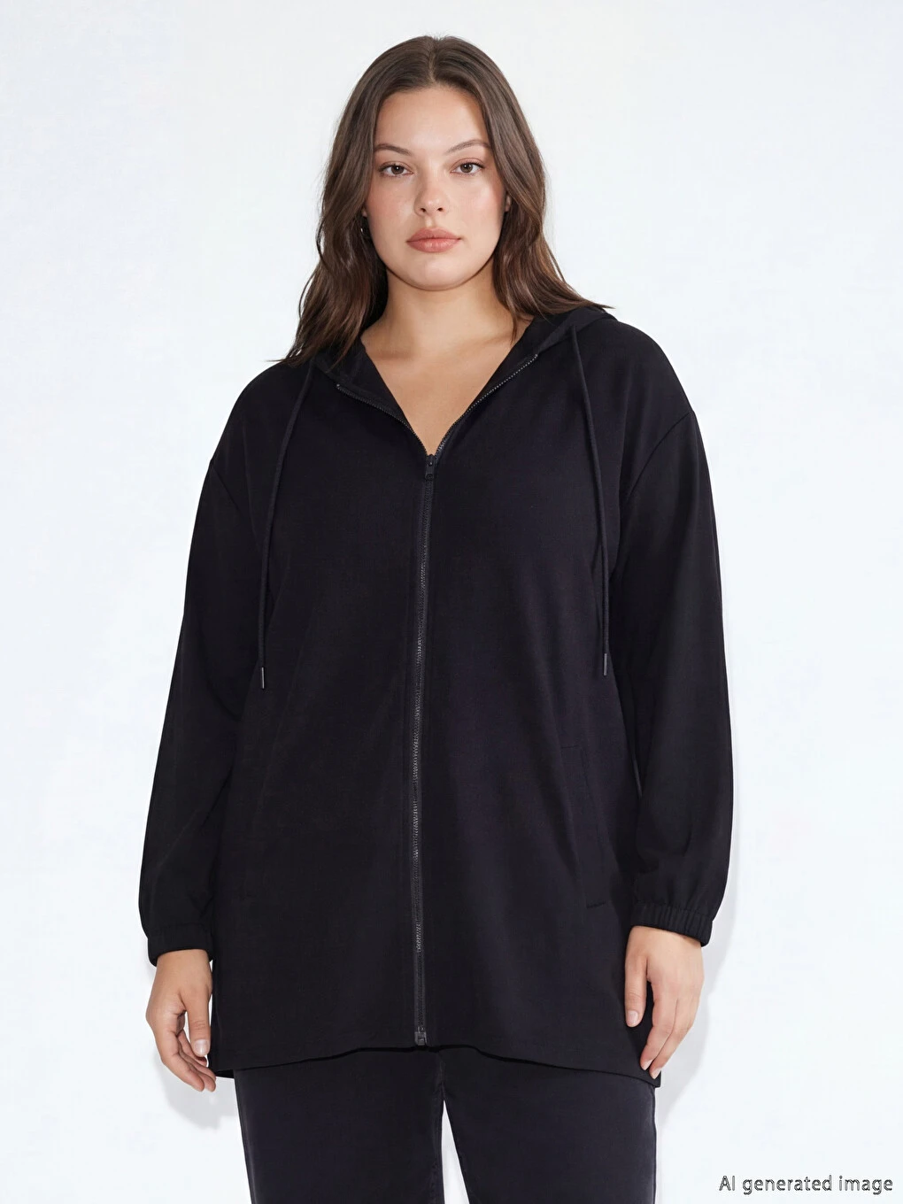 LCW Modest Ženska Tunika Sa Kapuljačom Oversize Kroja