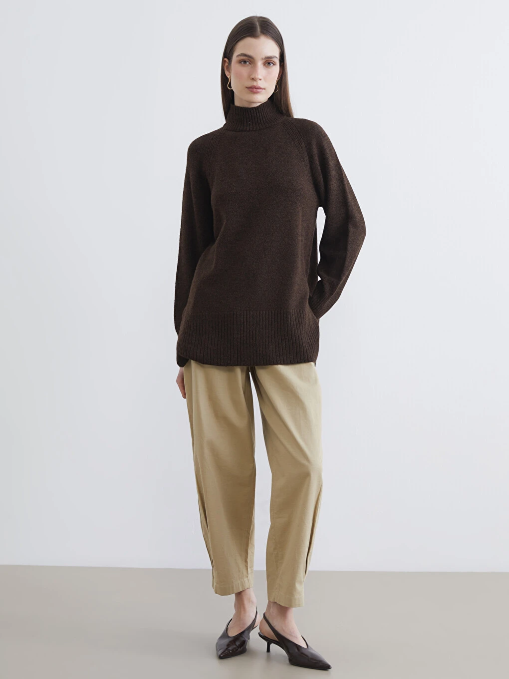 LCW Modest Ženska Oversized Pletena Tunika Sa Rolkom