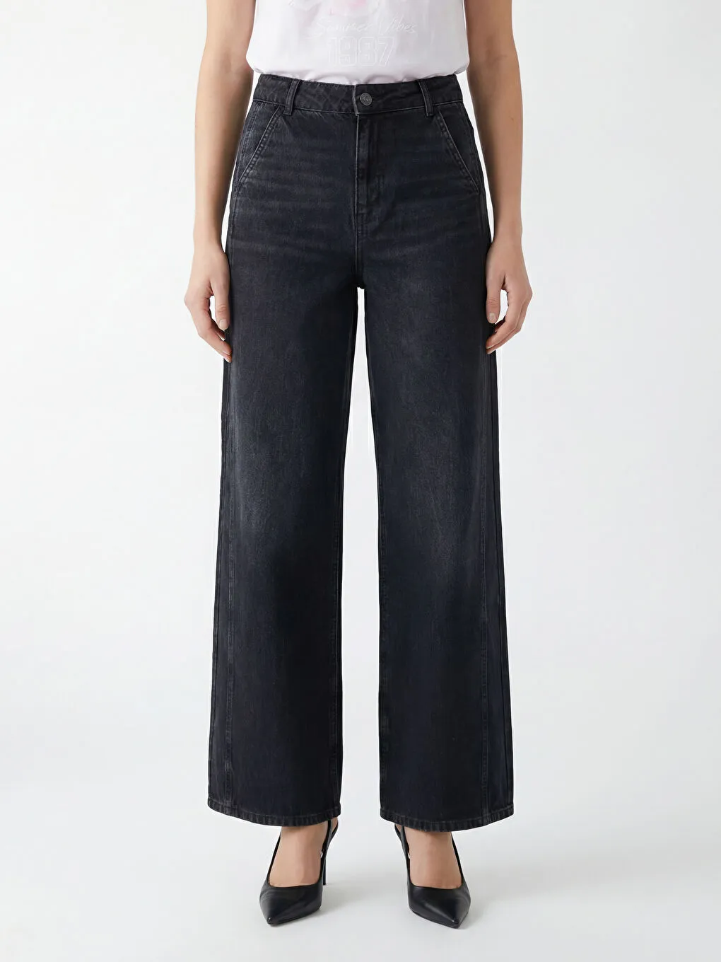 LCW Jeans Ženske Farmerke Širokih Nogavica