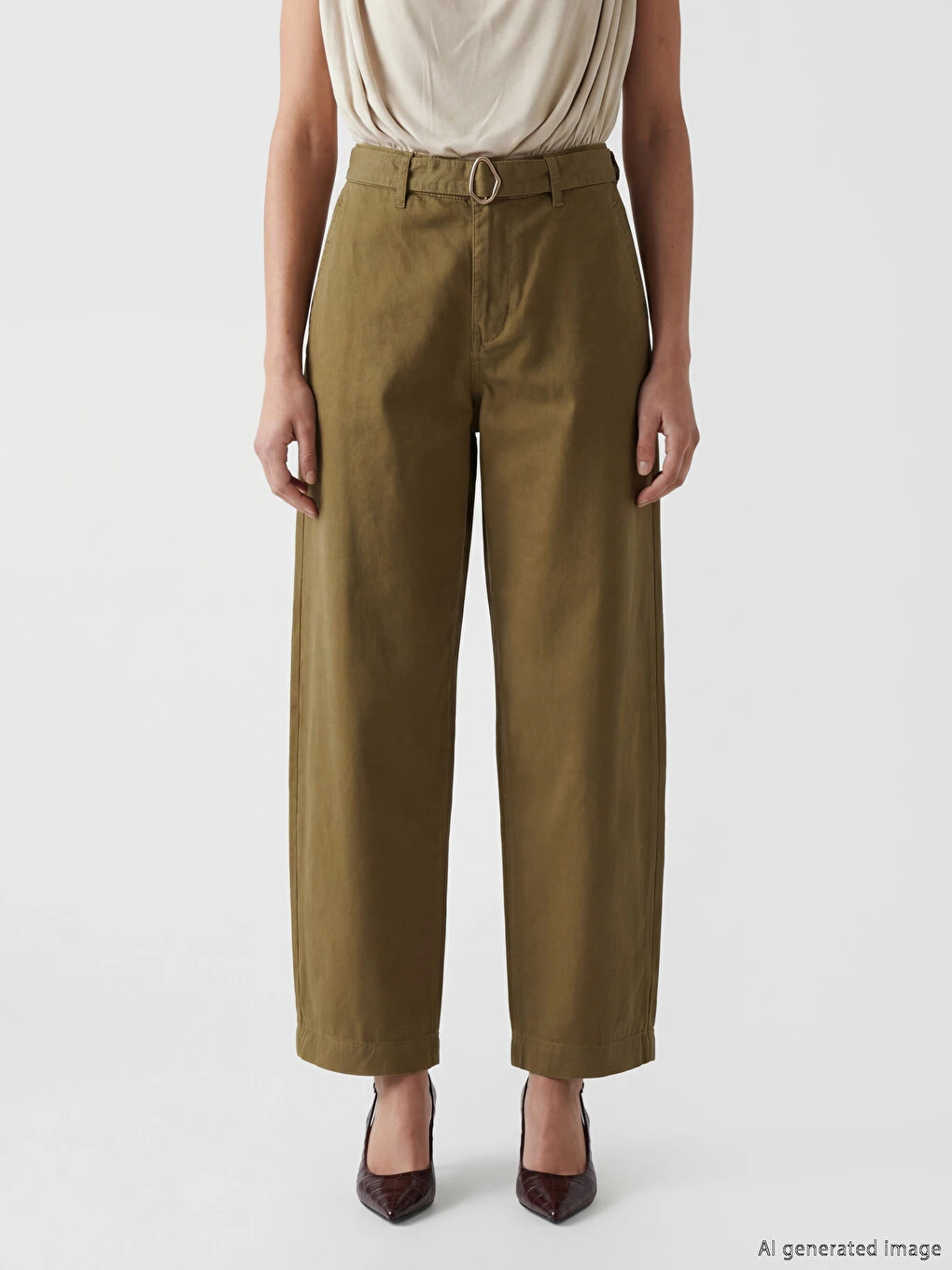 LCW Jeans Ženske Farmerke Sa Kaišem Barrel Kroja