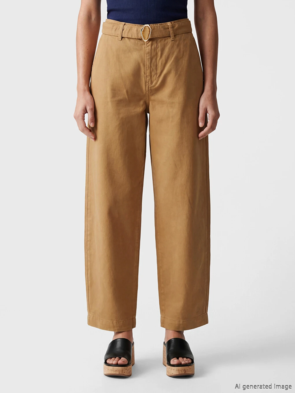 LCW Jeans Ženske Farmerke Sa Kaišem Barrel Kroja