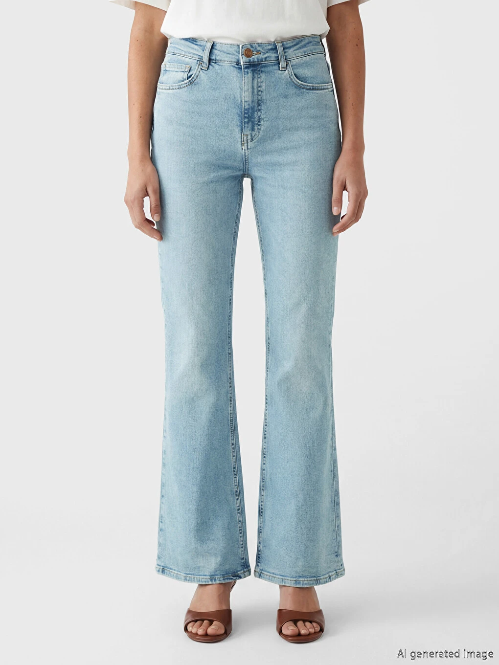 LCW Jeans Ženske Farmerke Sa Visokim Strukom I Zvonastim Nogavicama