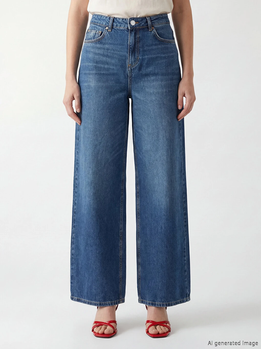 LCW Jeans Ženske Farmerke Širokih Nogavica