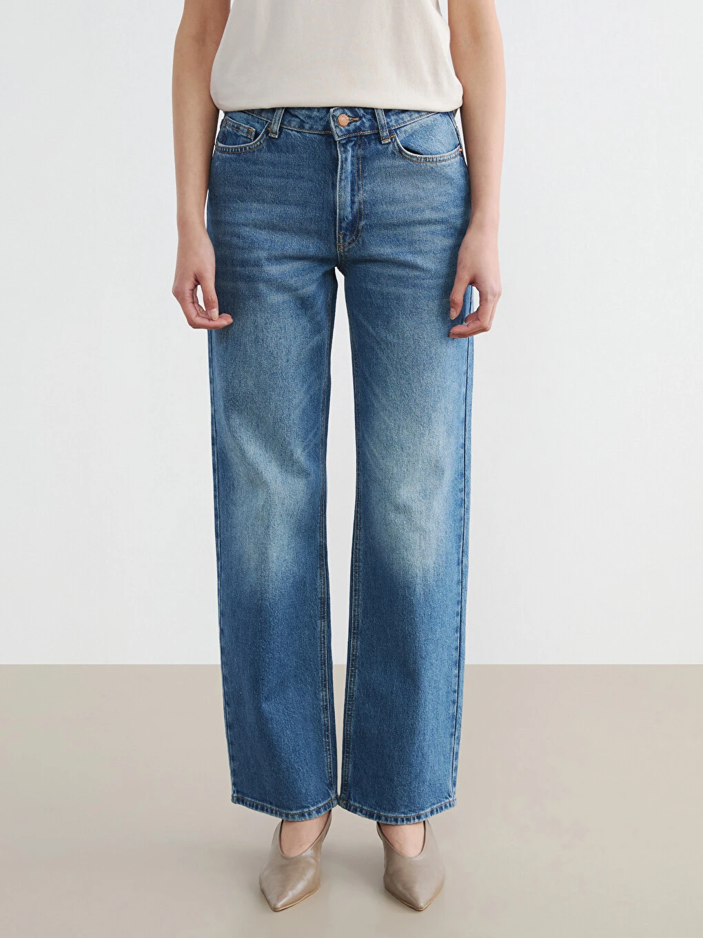 LCW Jeans Ženske Farmerke Sa Visokim Strukom Ravnog Kroja