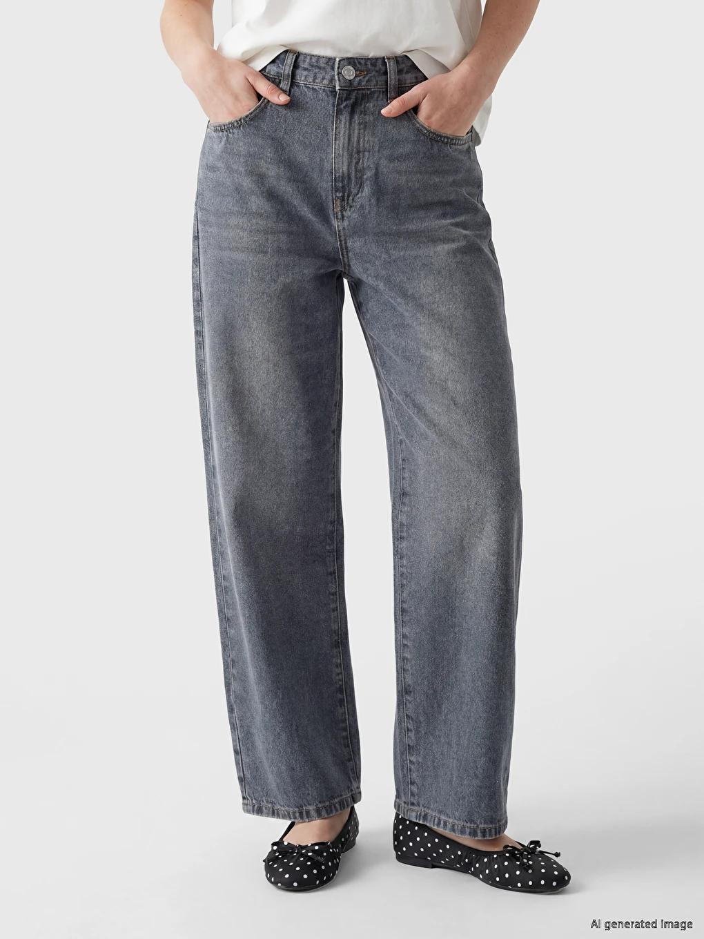 LCW Jeans Visoki Struk Dečko Fit Ženske Džins Pantalone