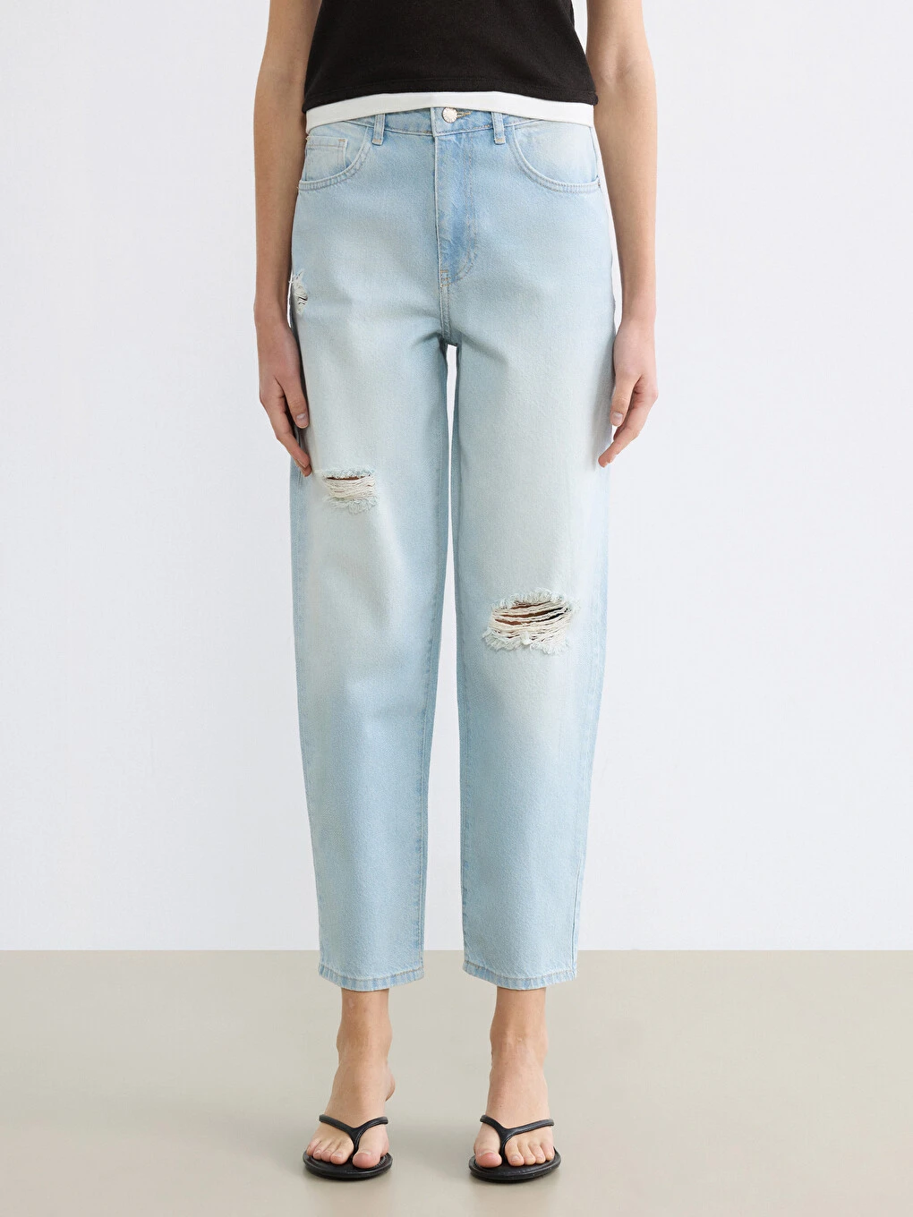 LCW Jeans Boyfriend Farmerke Sa Detaljima Oštećenja