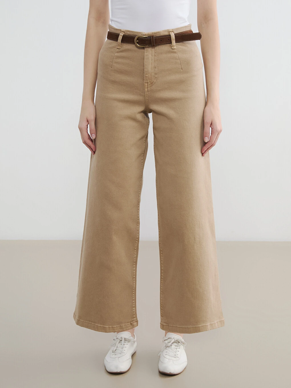 LCW Jeans Ženske Farmerke Širokih Nogavica Sa Kaišem