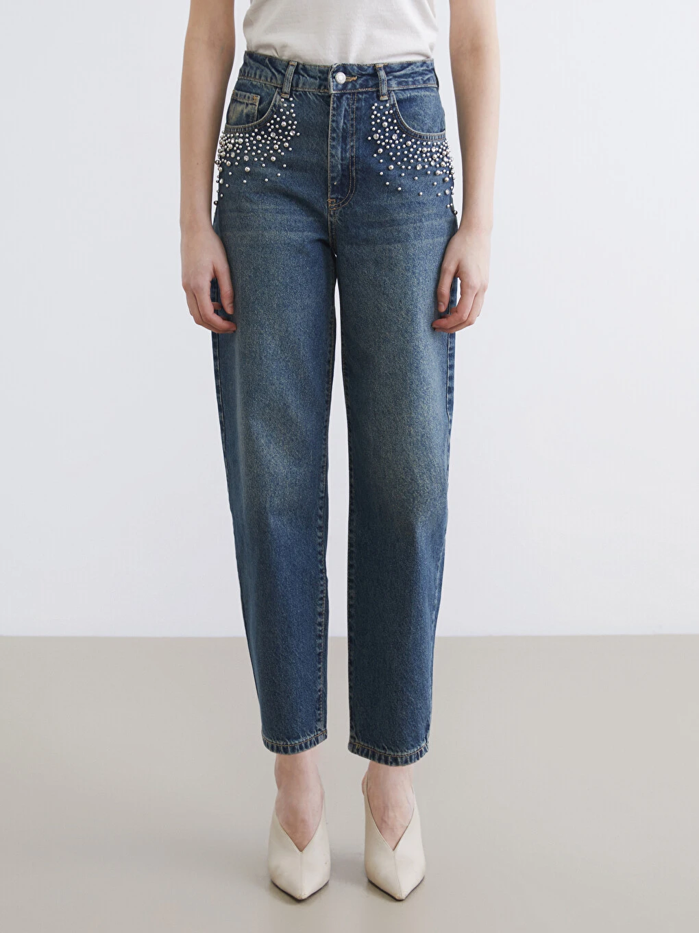 LCW Jeans Ukrašene Ženske Farmerke Sa Širokim Krojem