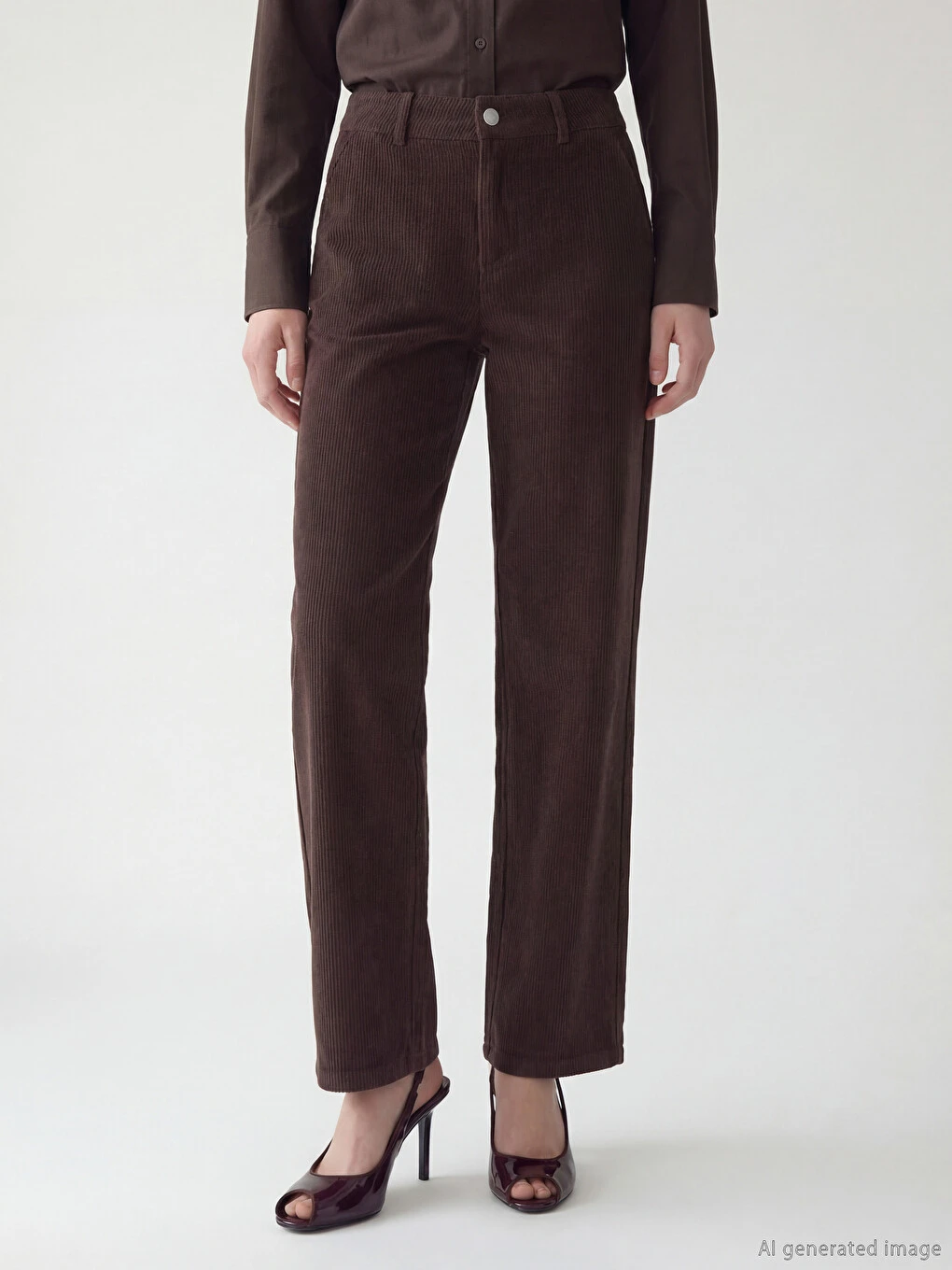 LCWAIKIKI Classic Slim Fit Muški Somot Pantalone