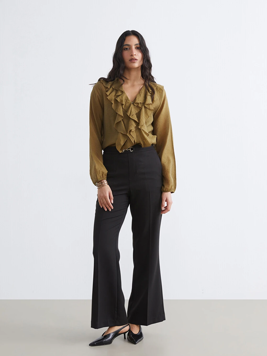 LCW Modest Regular Fit Pantalone Sa Detaljem Kopče Za Žene