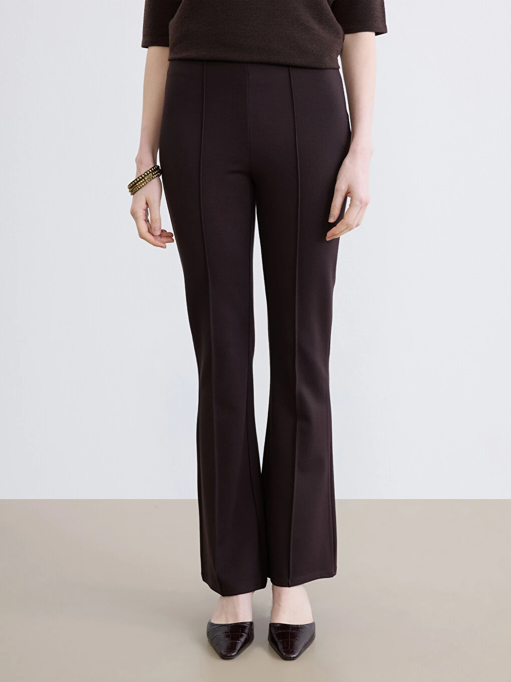LCWAIKIKI Classic Ekstra Slim Fit Zvonaste Ženske Pantalone