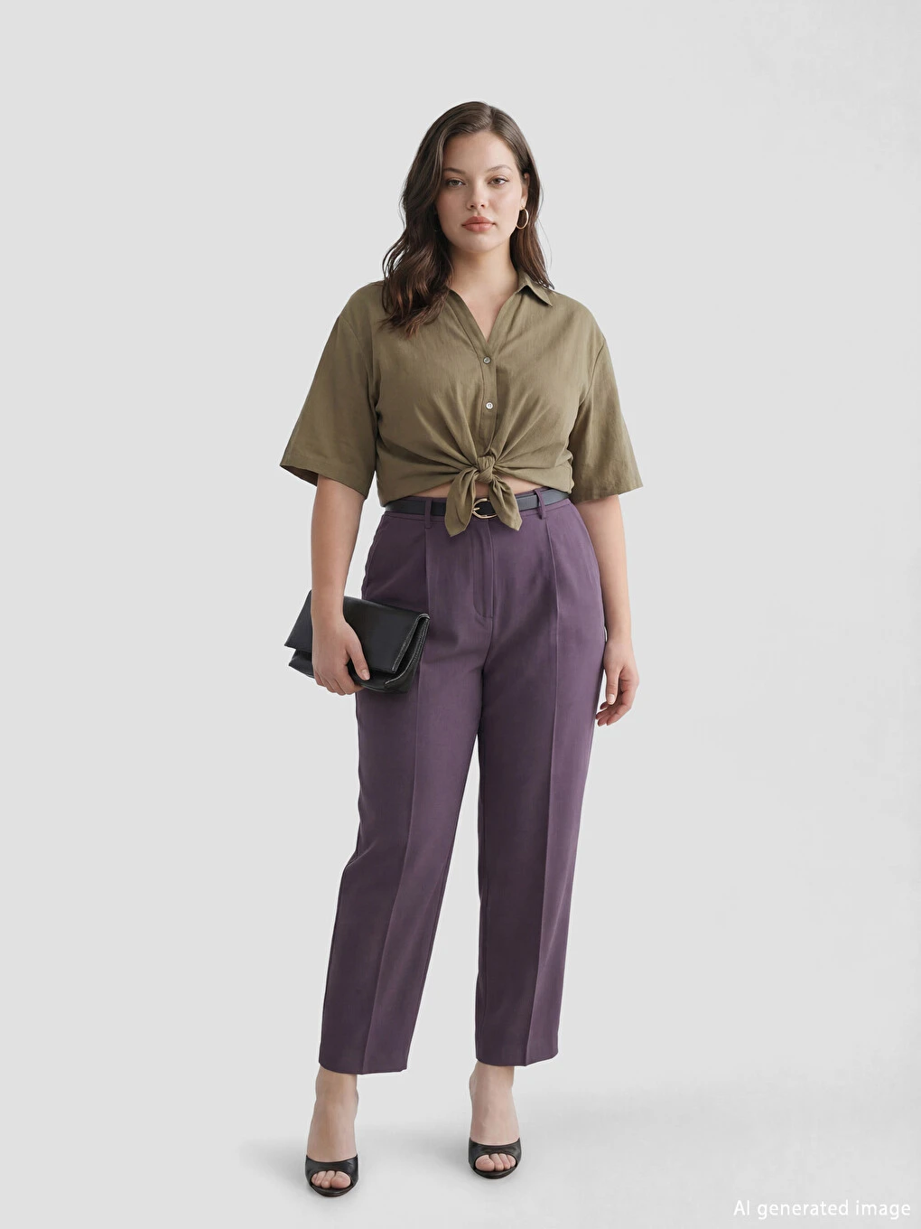 LCW Vision Pantalone Sa Visokim Strukom I Pojasom, Kroja Šargarepe
