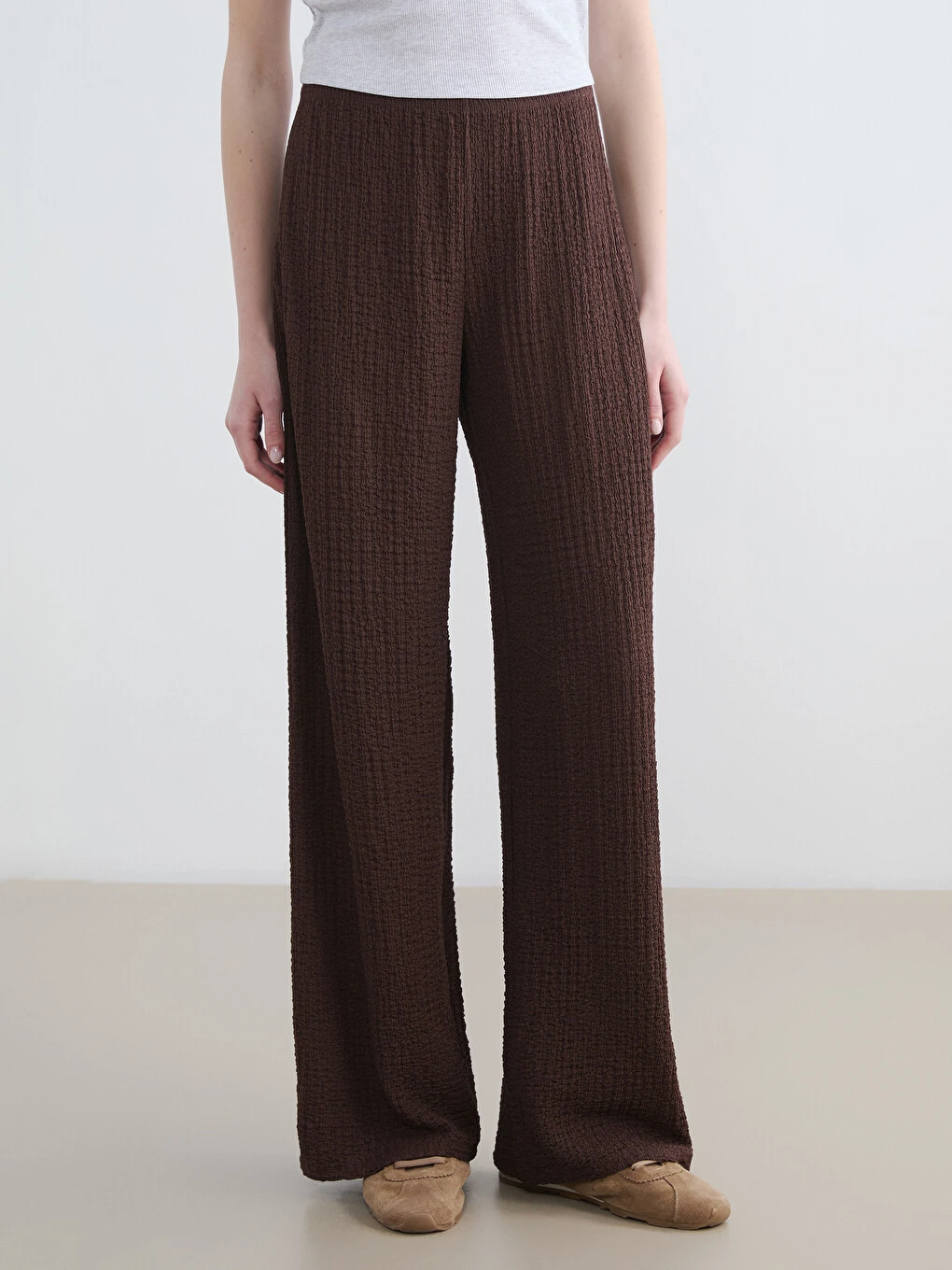 XSIDE Ženske Pantalone Sa Elastičnim Strukom I Teksturom