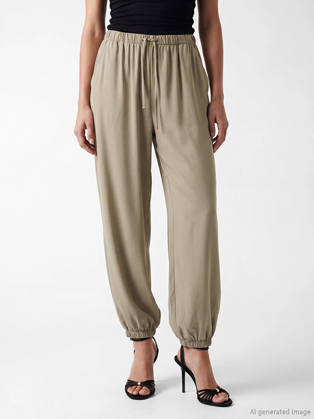 LCW Vision Ženske Jogger Pantalone Sa Elastičnim Strukom