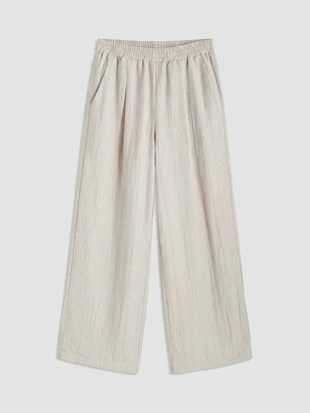 LCWAIKIKI Classic Ženske Plisirane Pantalone Od Tkanine Sa Elastičnim Strukom