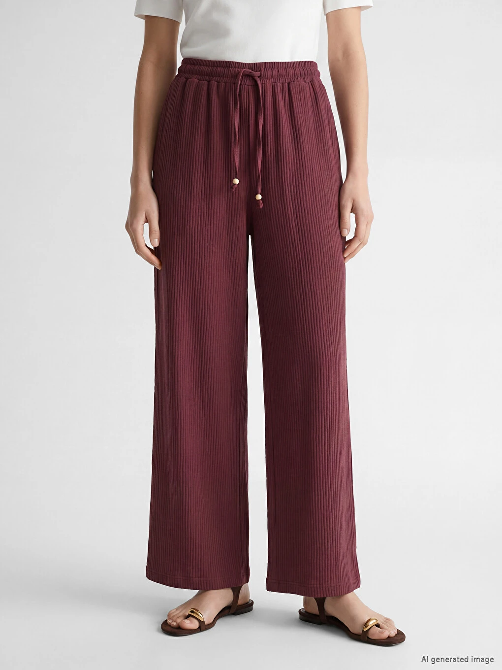 LCWAIKIKI Classic Ženske Muslin Pantalone Sa Elastičnim Strukom