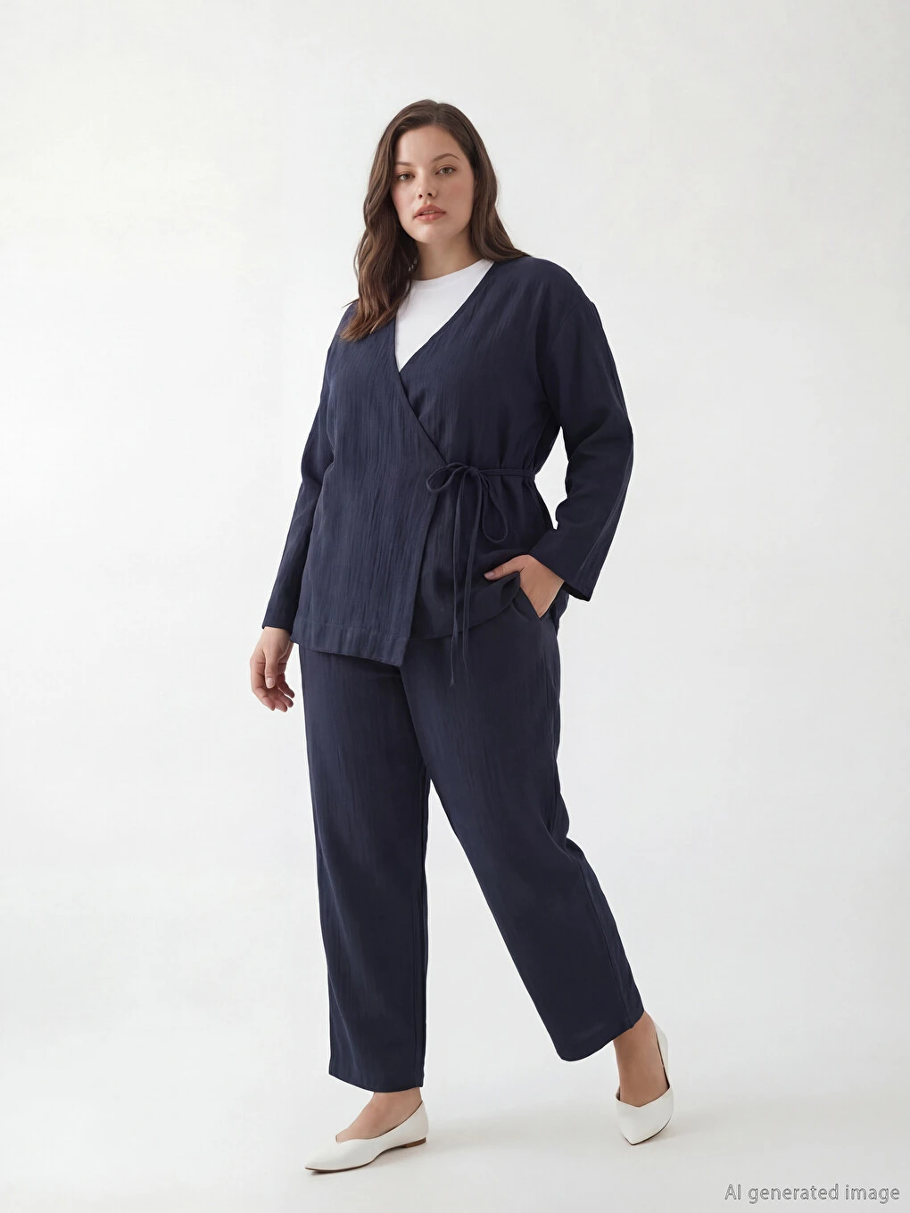 LCW Modest Ženske Pantalone Od Muslina Sa Teksturom U Kroju Mrkve.