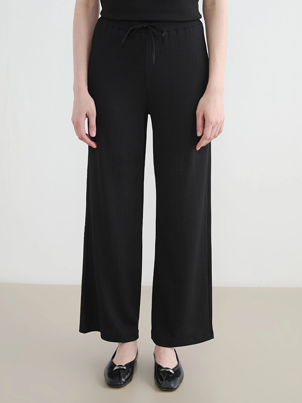 LCW Modest Ženske Pantalone Sa Elastičnim Strukom I Teksturom