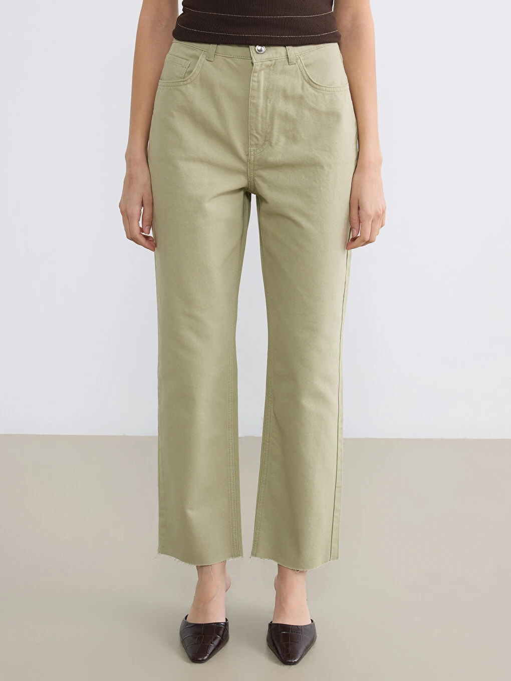 LC WAIKIKI Ženske Gabardinske Pantalone Regular Kroja