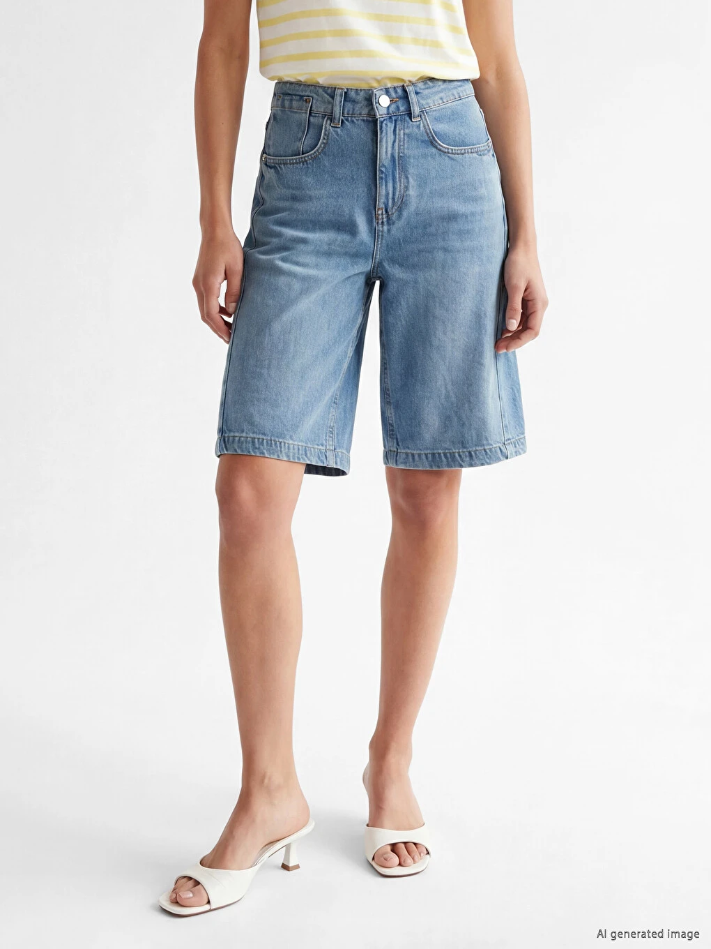 LCW Jeans Bermuda Fit Ženski Teksas Šorts