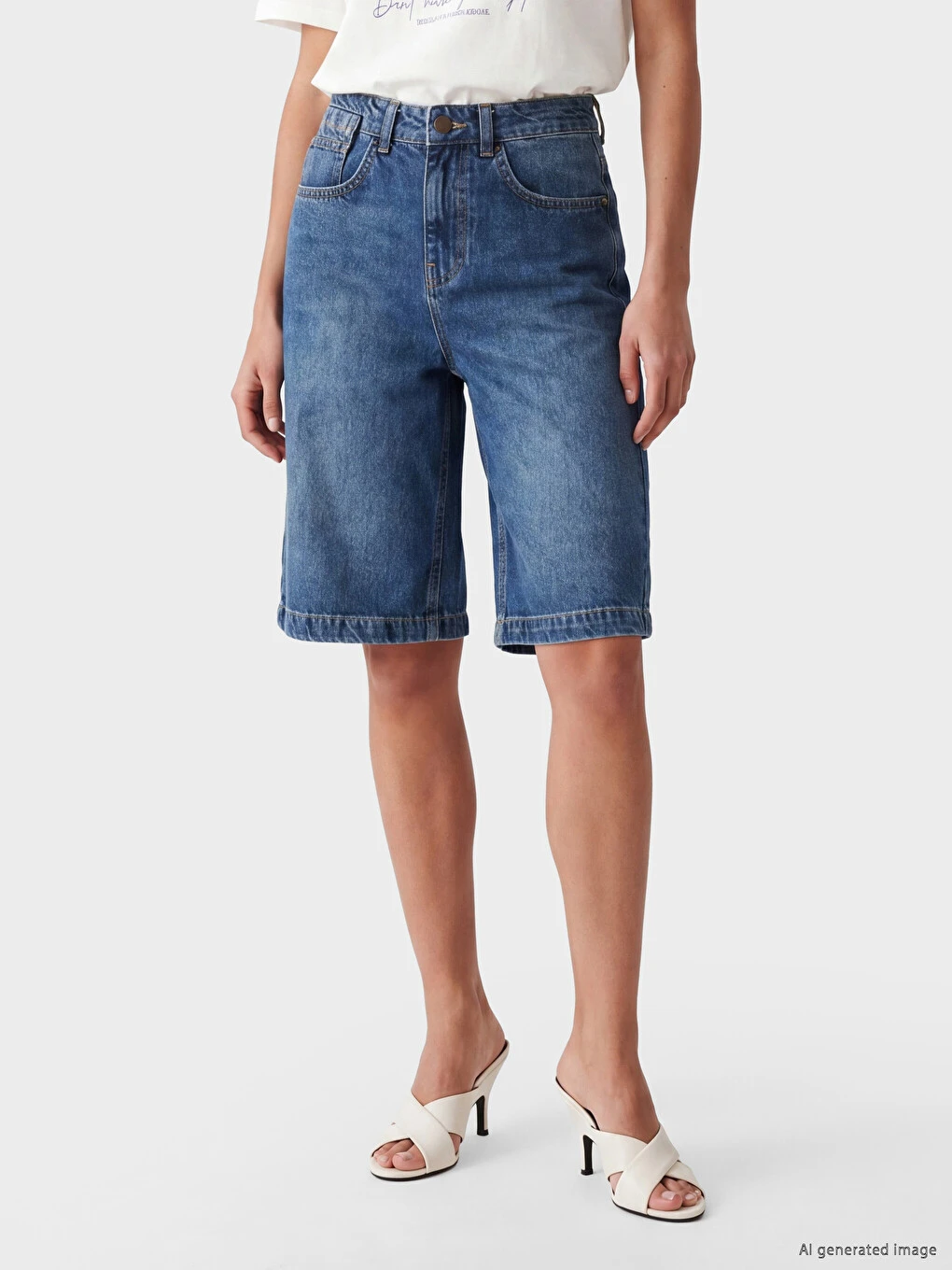 LCW Jeans Bermuda Fit Ženski Teksas Šorts