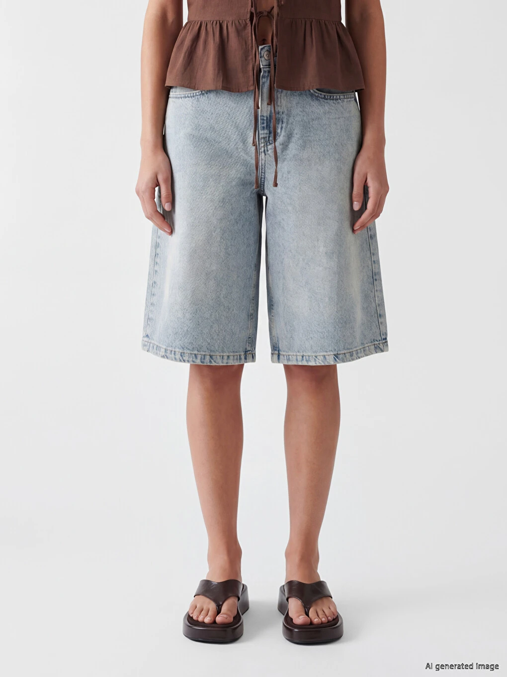 LCW Jeans Ženski Teksas Šorts Bermuda Kroja