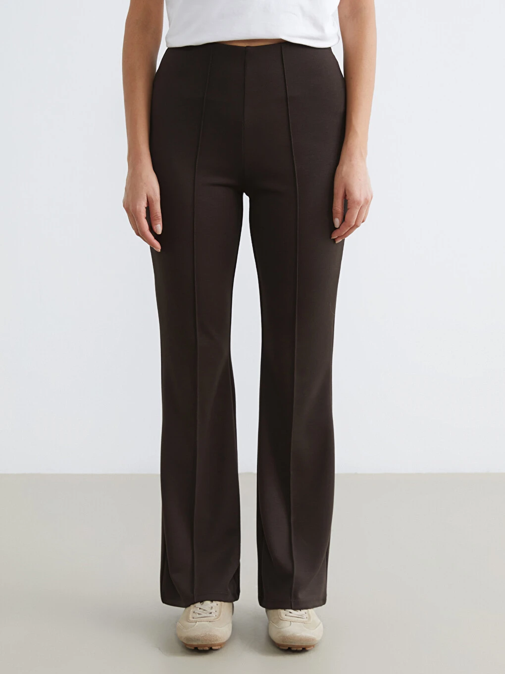 LCW Modest Ženski Trapez Pantalone Sa Detaljima Šavova.