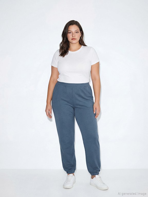 LCWAIKIKI Basic Ženske Jogger Pantalone Sa Elastičnim Pojasom