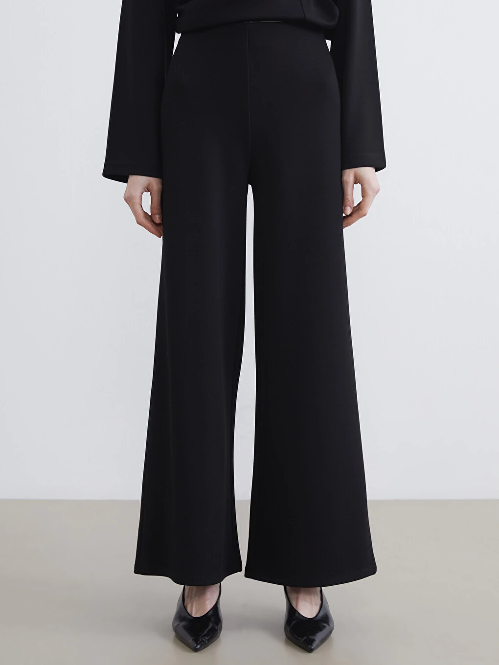 LCW Modest Ženske Široke Pantalone Od Trenerke Sa Elastičnim Pojasom.