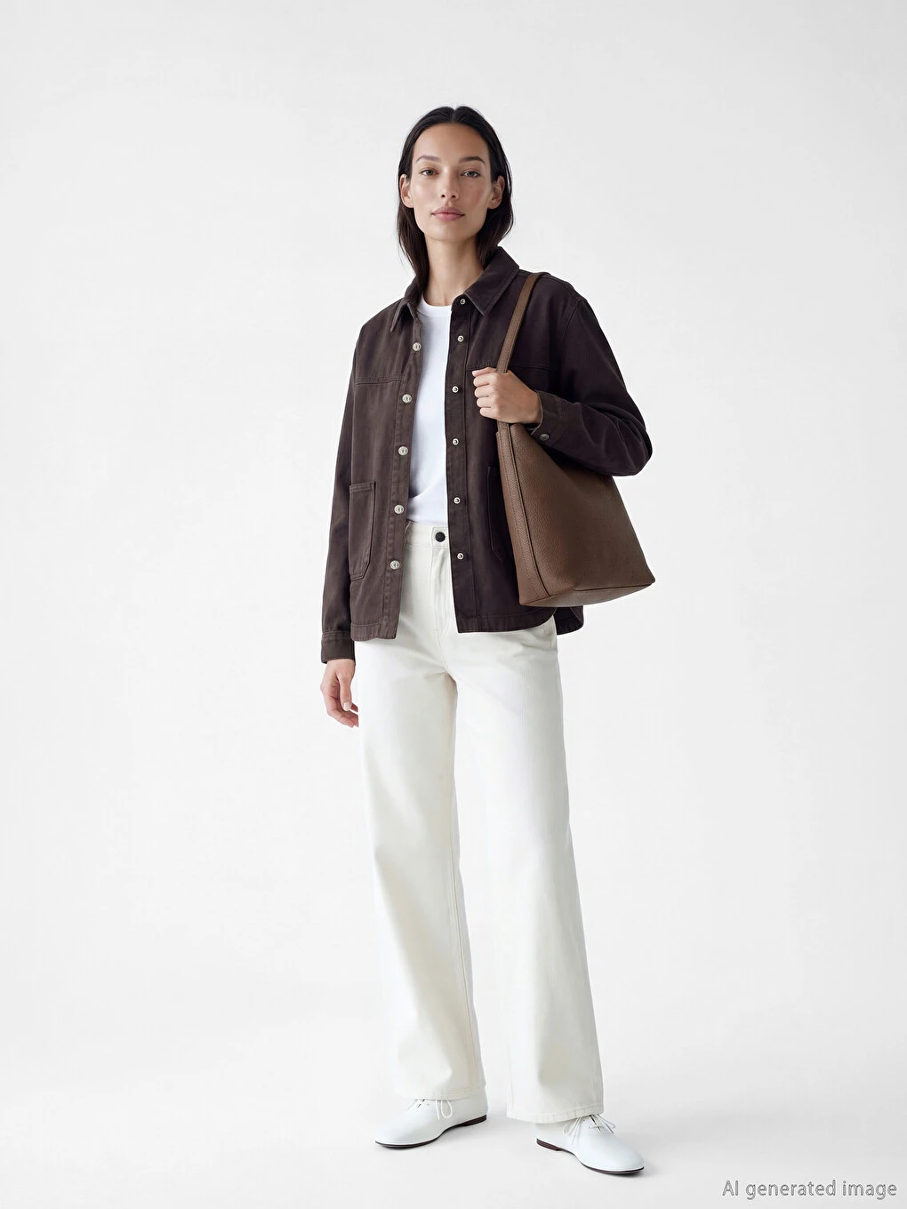 LCW EVERYDAY Ženska Teksas Jakna Sa Kragnom, Oversize Kroja