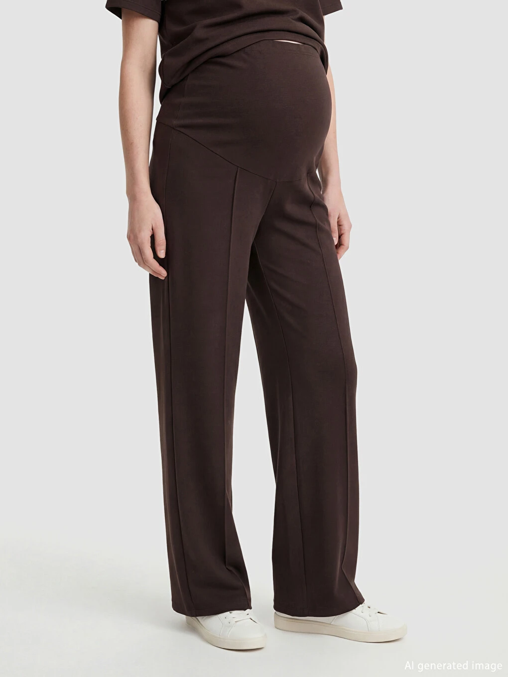 LCW Comfort Ženske Široke Pantalone Od Trenerke Sa Panelom Za Kontrolu Stomaka