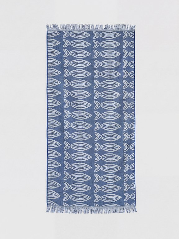 LCW ACCESSORIES Ženski Peškir Za Plažu Sa Ribljim Dezenom 70x150 Cm