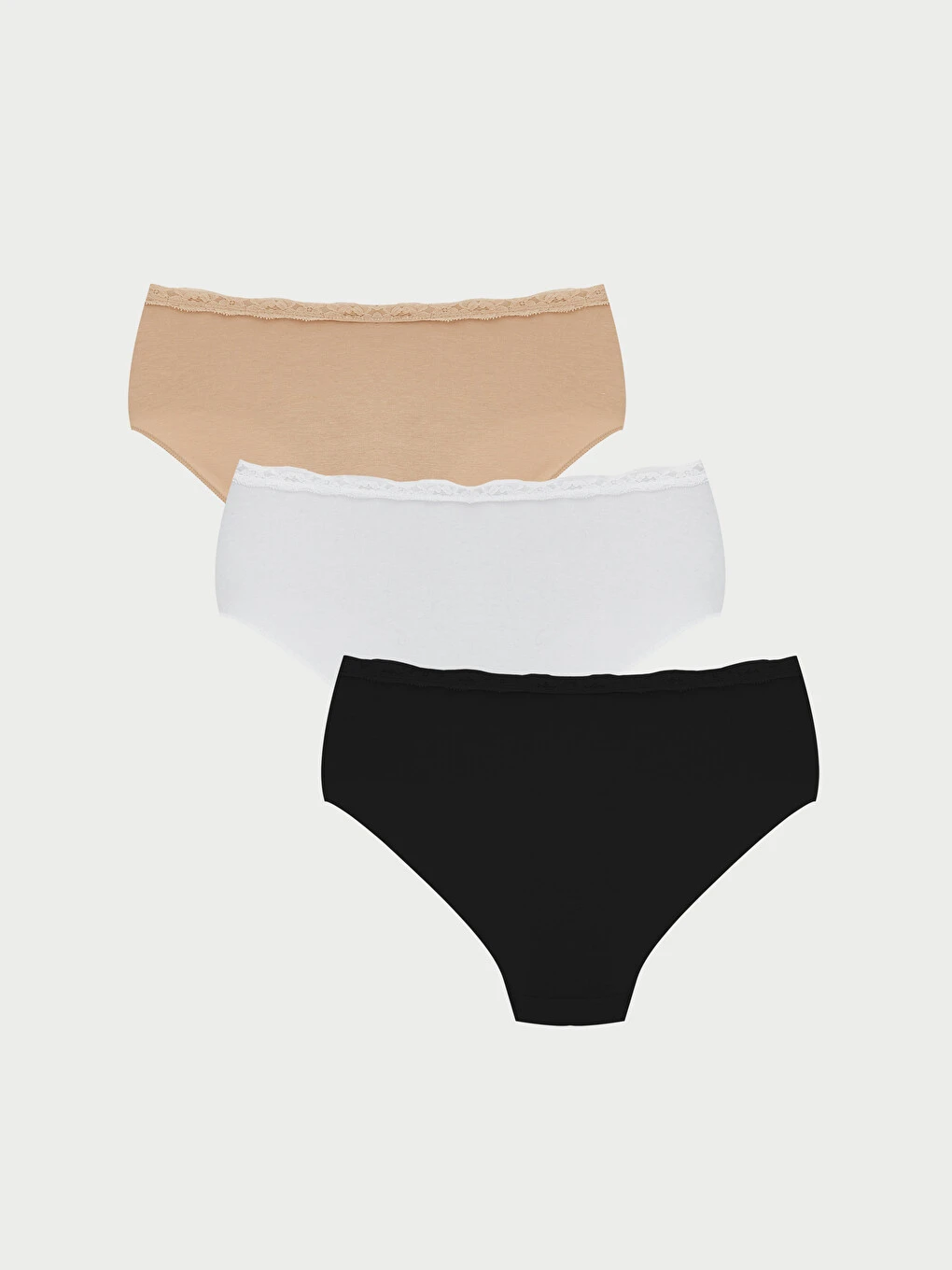 LCW DREAM Set Od Tri Hipster Gaćica Sa Čipkastim Detaljima
