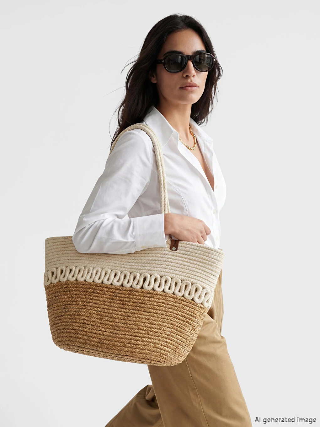 LCW ACCESSORIES Ženska Torba Za Plažu Od Ratana