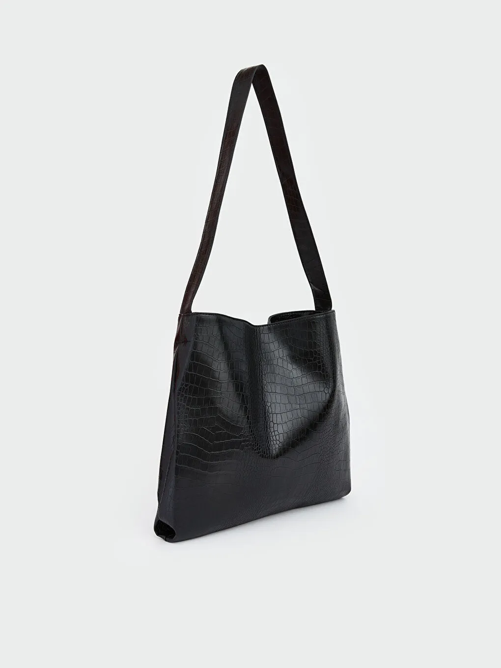 LCW ACCESSORIES Torba Za Rame Sa Krokodilskim Uzorkom