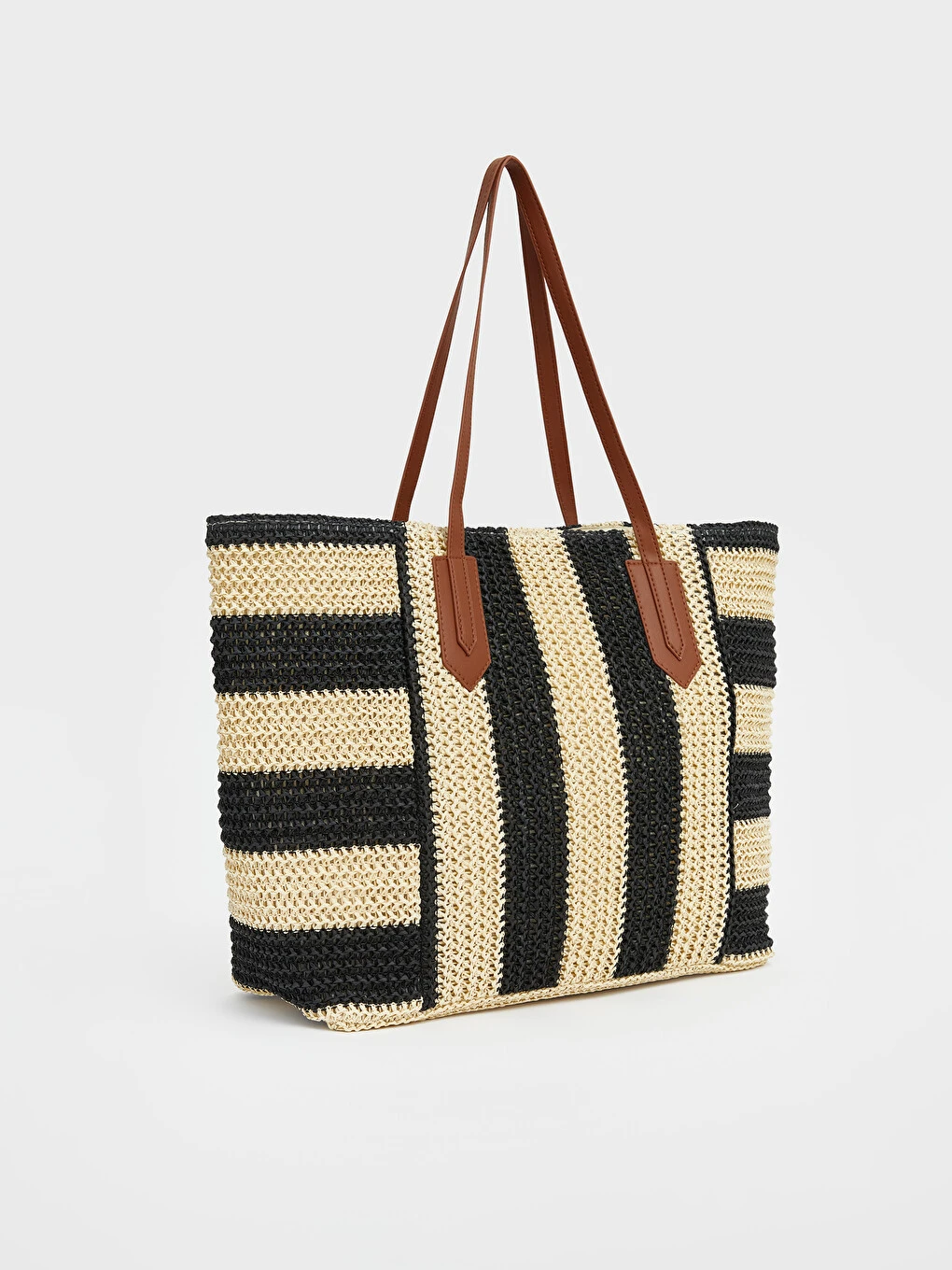 LCW ACCESSORIES Ženska Prugasta Torba Za Plažu Sa Kaišem Za Rame