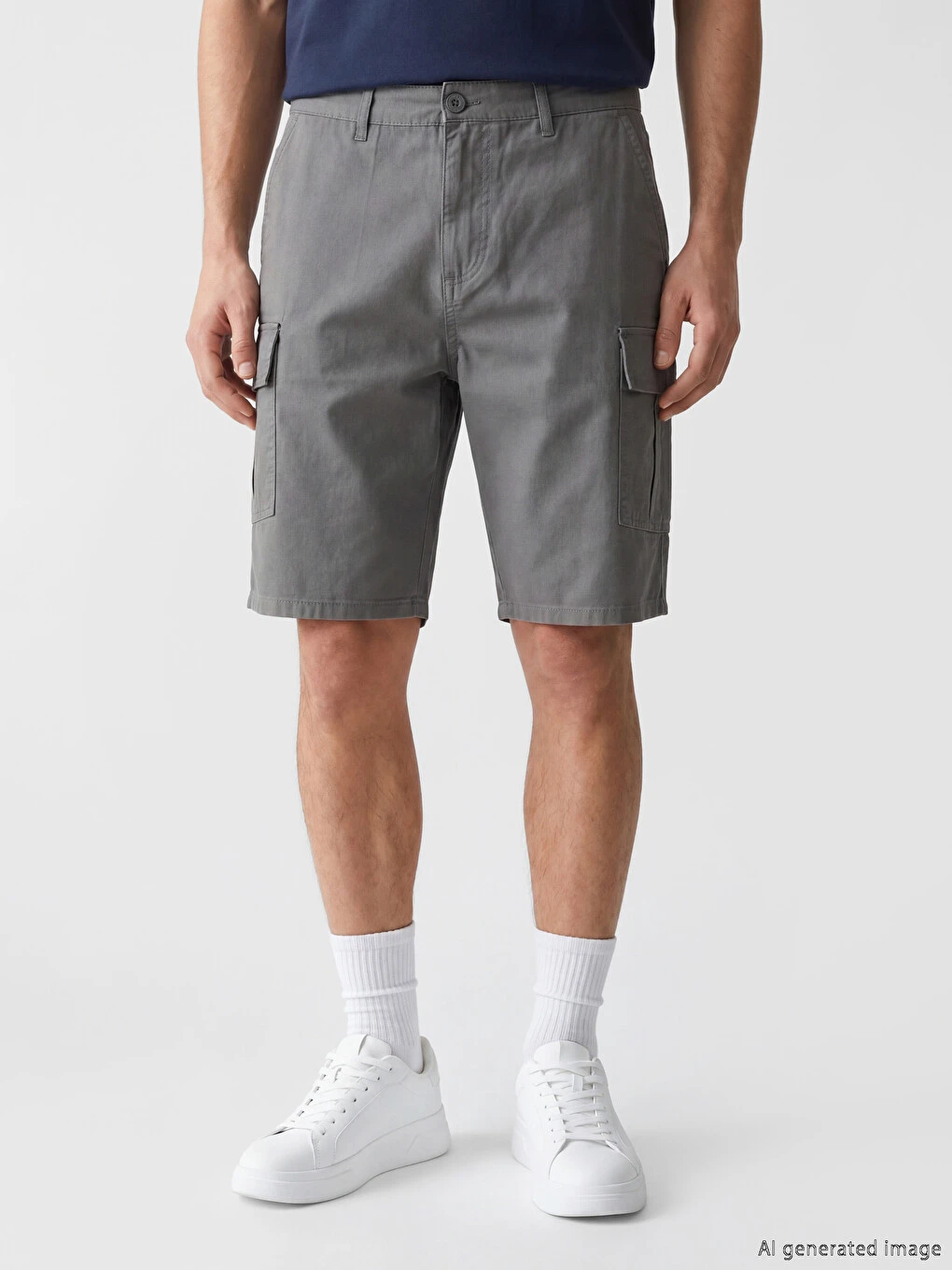 XSIDE Regular Fit Gabardinski Muški Cargo Šorts