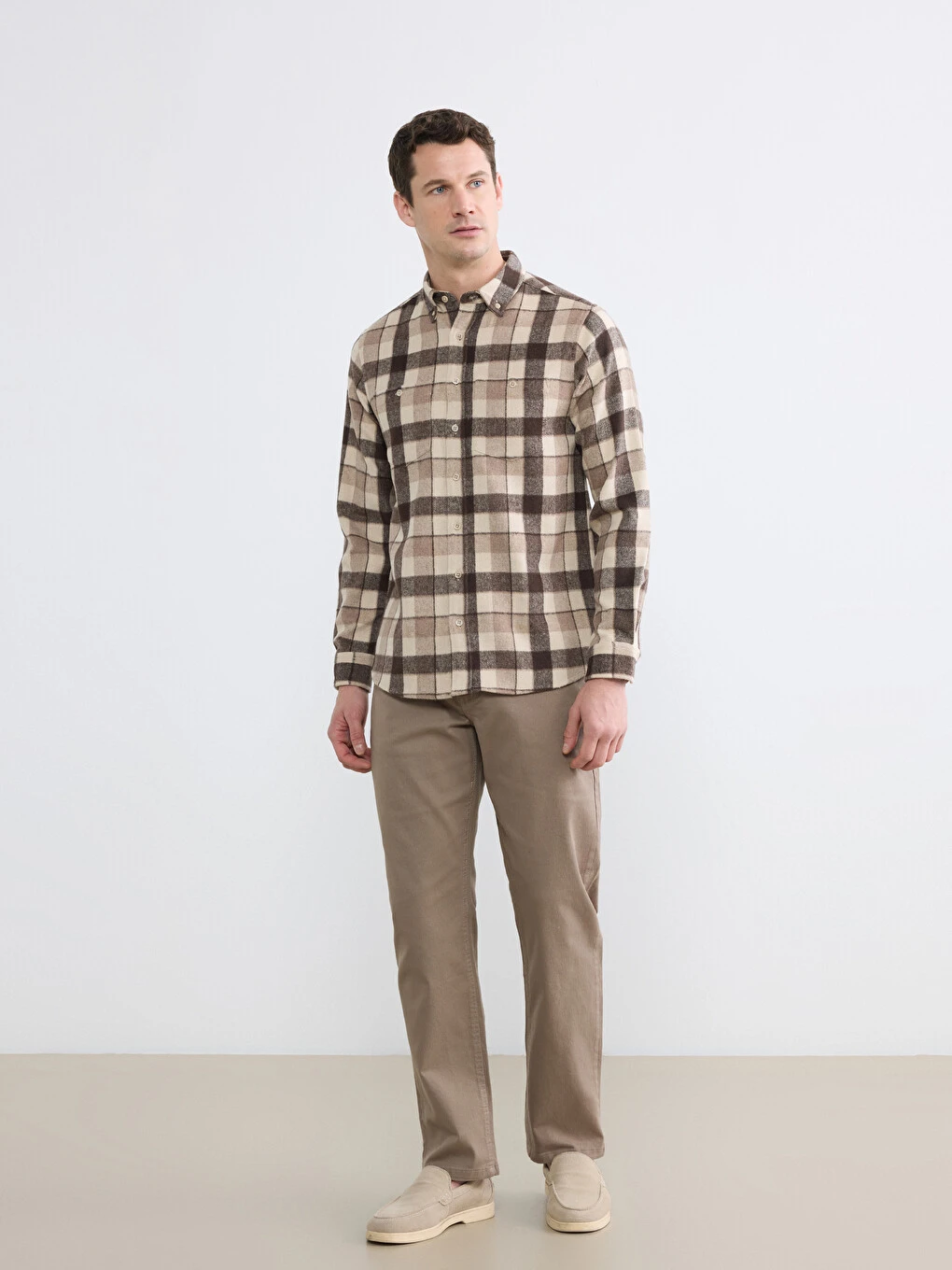 LCWAIKIKI Classic Karirana Regular Fit Muška Košulja