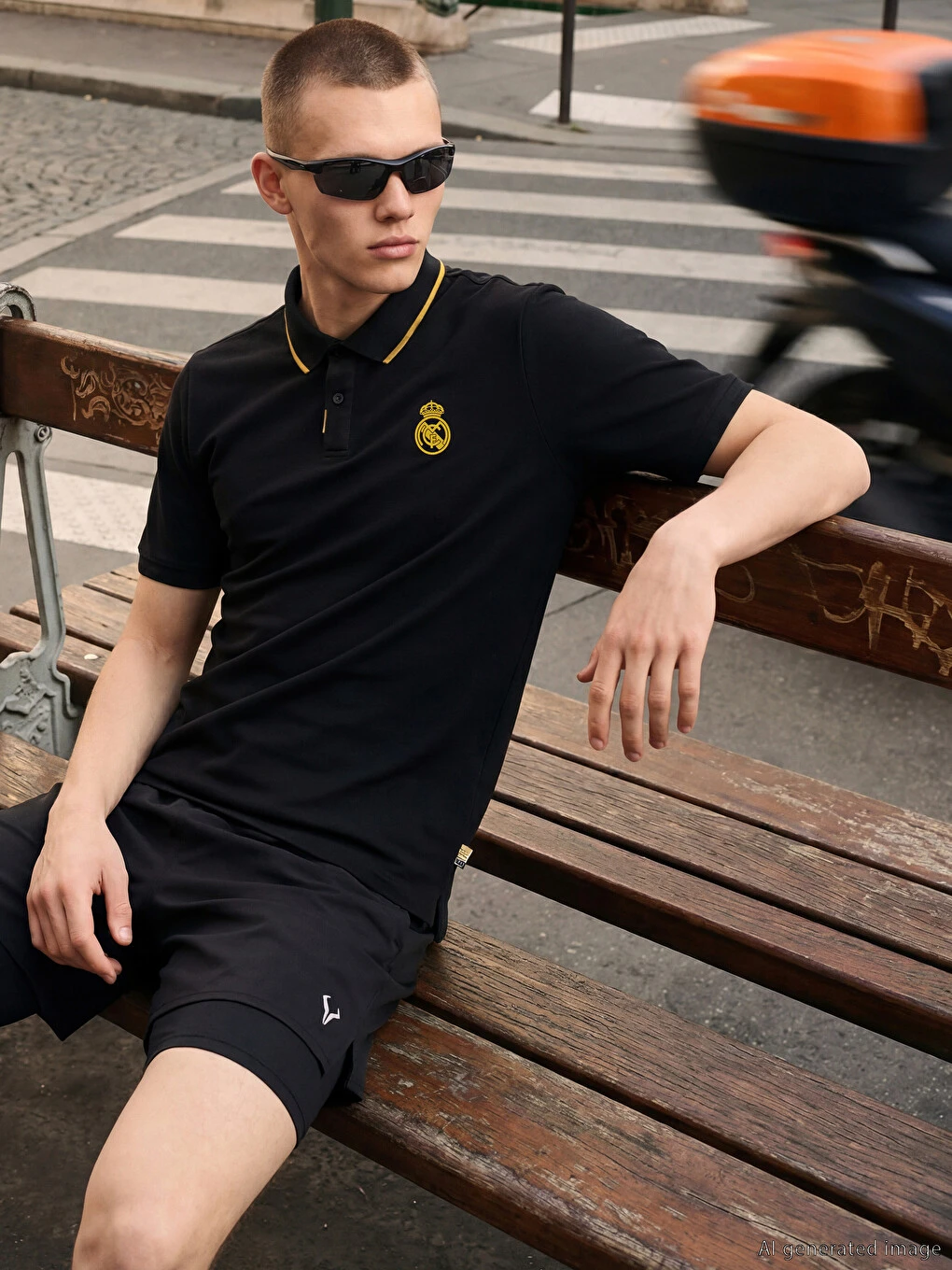 XSIDE ACTIVE Sportska Majica Sa Polo Kragnom Real Madrid Štampana Za Muškarce
