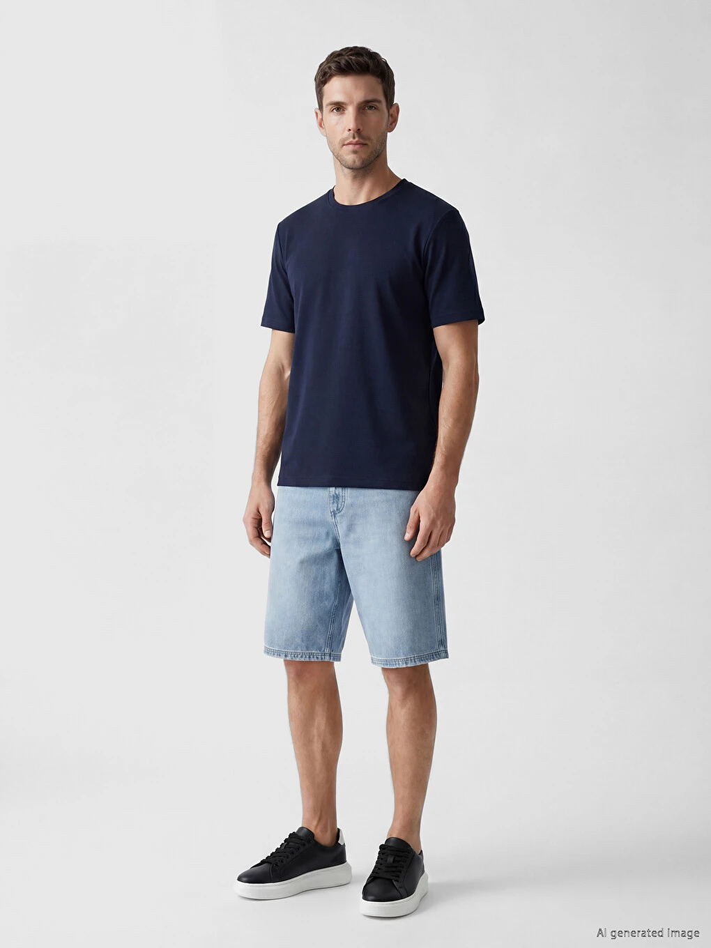 LCWAIKIKI Classic Regular Fit Basic Muška Majica Od Dry Touch Materijala