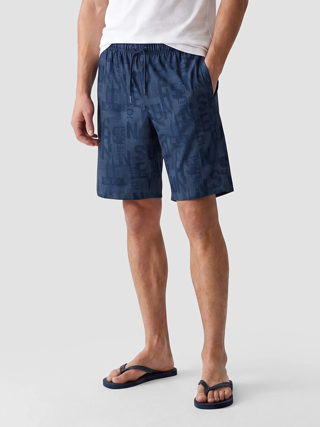 LCW SWIMWEAR Muški Šorts Za Kupanje Do Kolena Sa Uzorkom