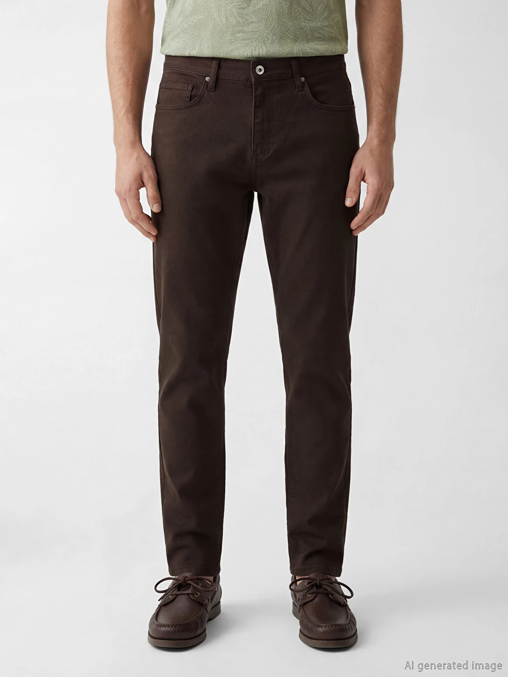 LCWAIKIKI Classic Muške Chino Pantalone Od Gabardina Slim Kroja