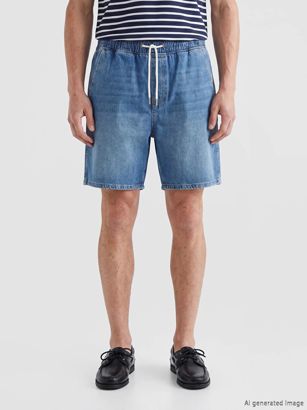 LCW Jeans Muški Teksas Šorts Širokog Kroja