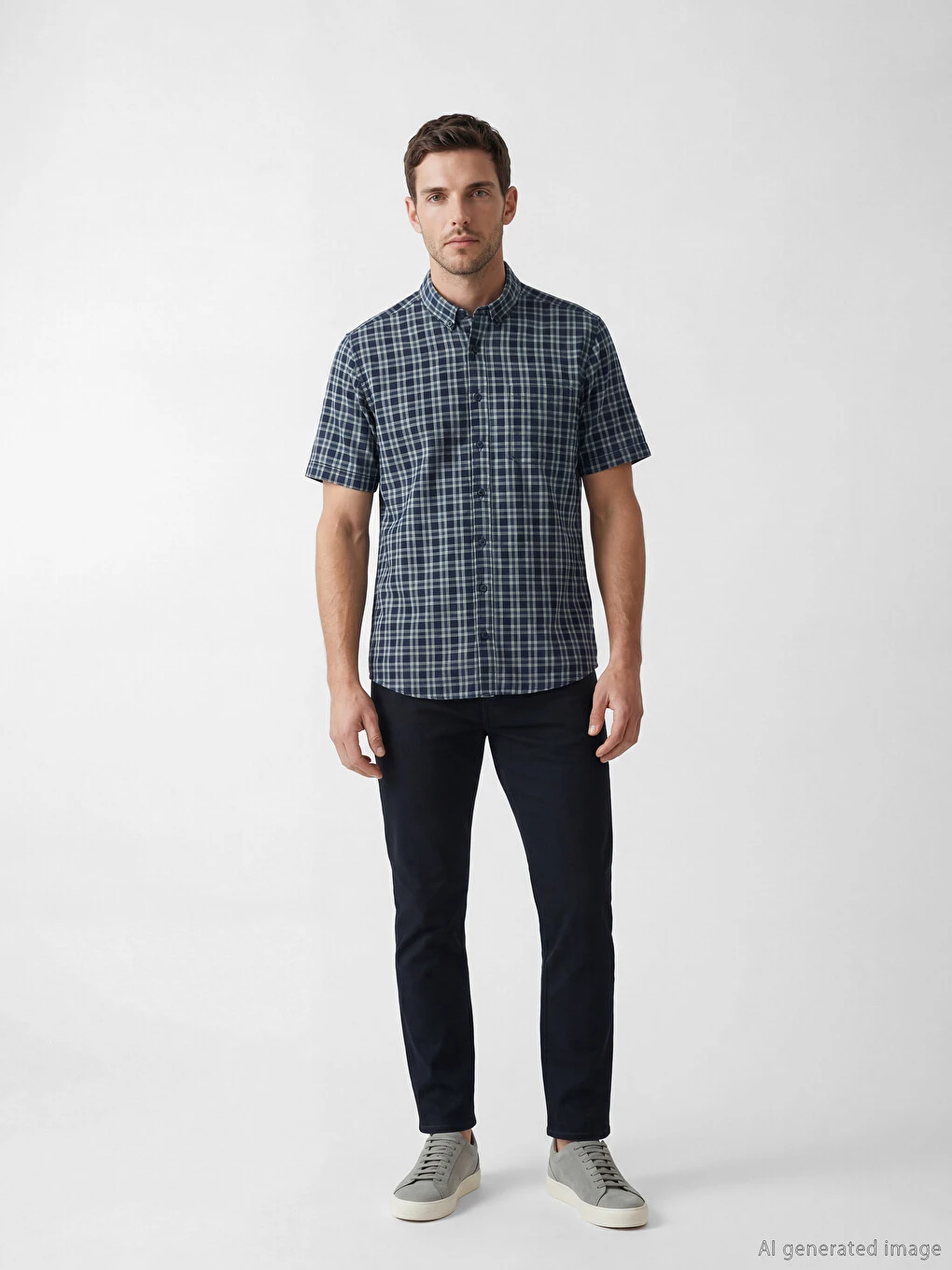 LCWAIKIKI Classic Regular Fit Karirana Muška Košulja