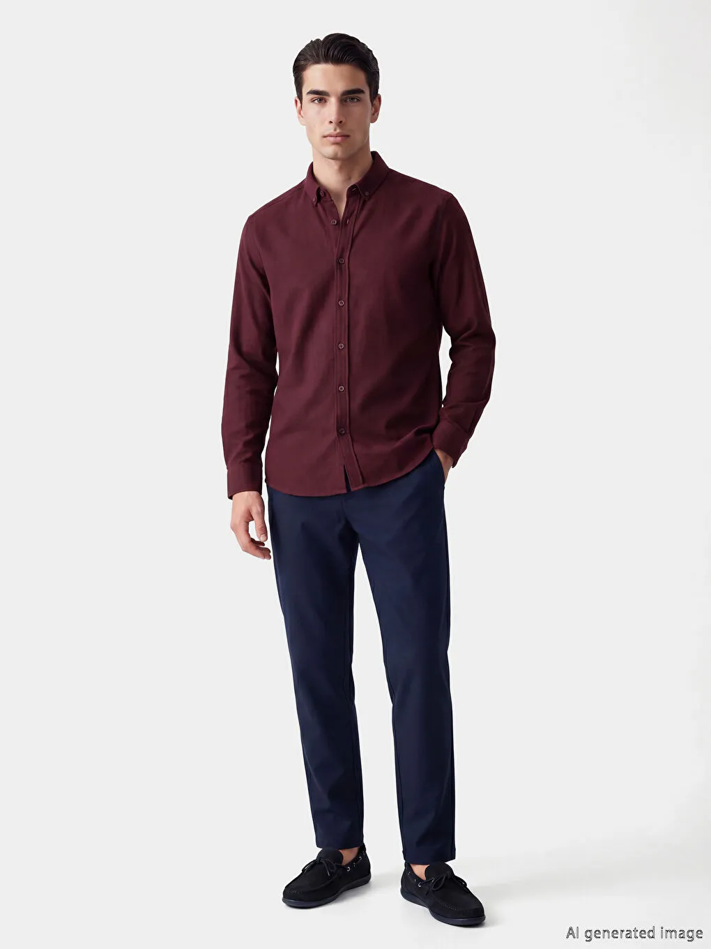 LCW Vision Regular Fit Dobby Muška Košulja