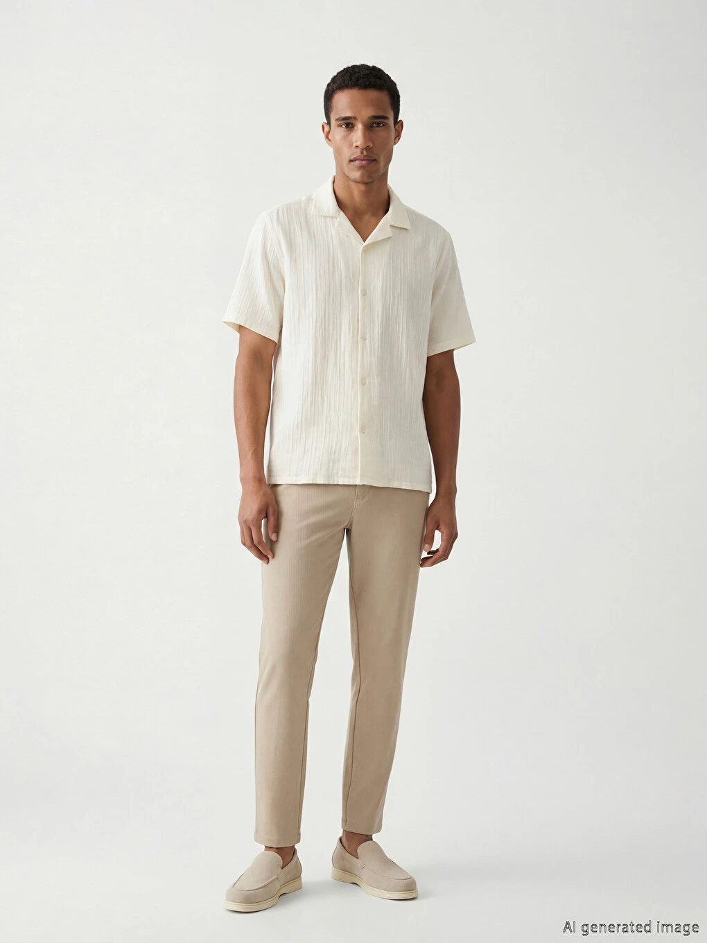 LCW Vision Regular Fit Kratki Rukav Muslin Muška Košulja