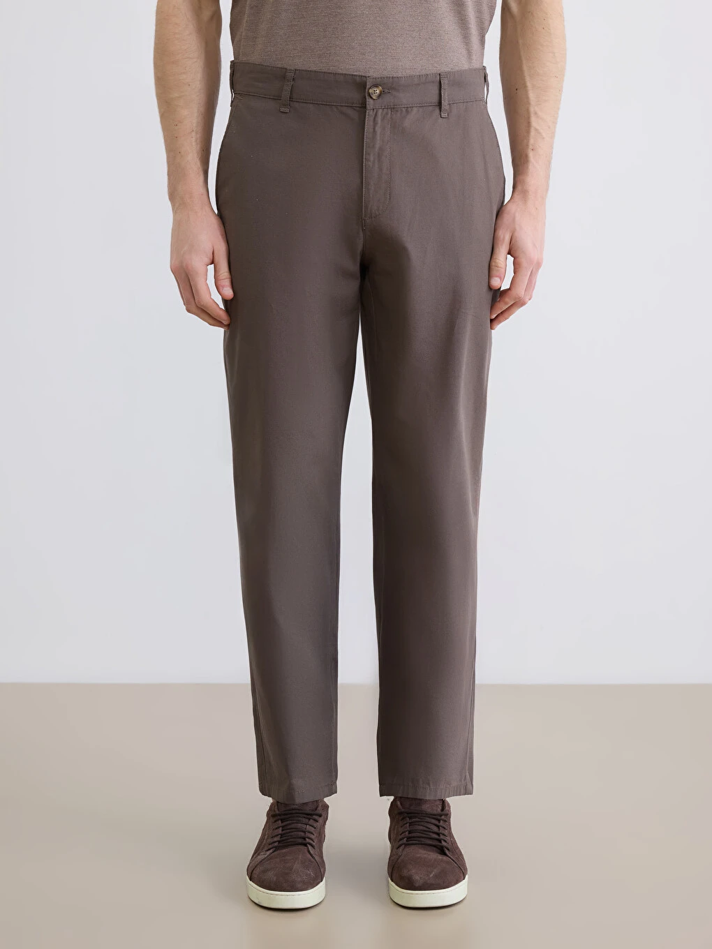 LCWAIKIKI Classic Opušteni Kroj Muške Chino Pantalone