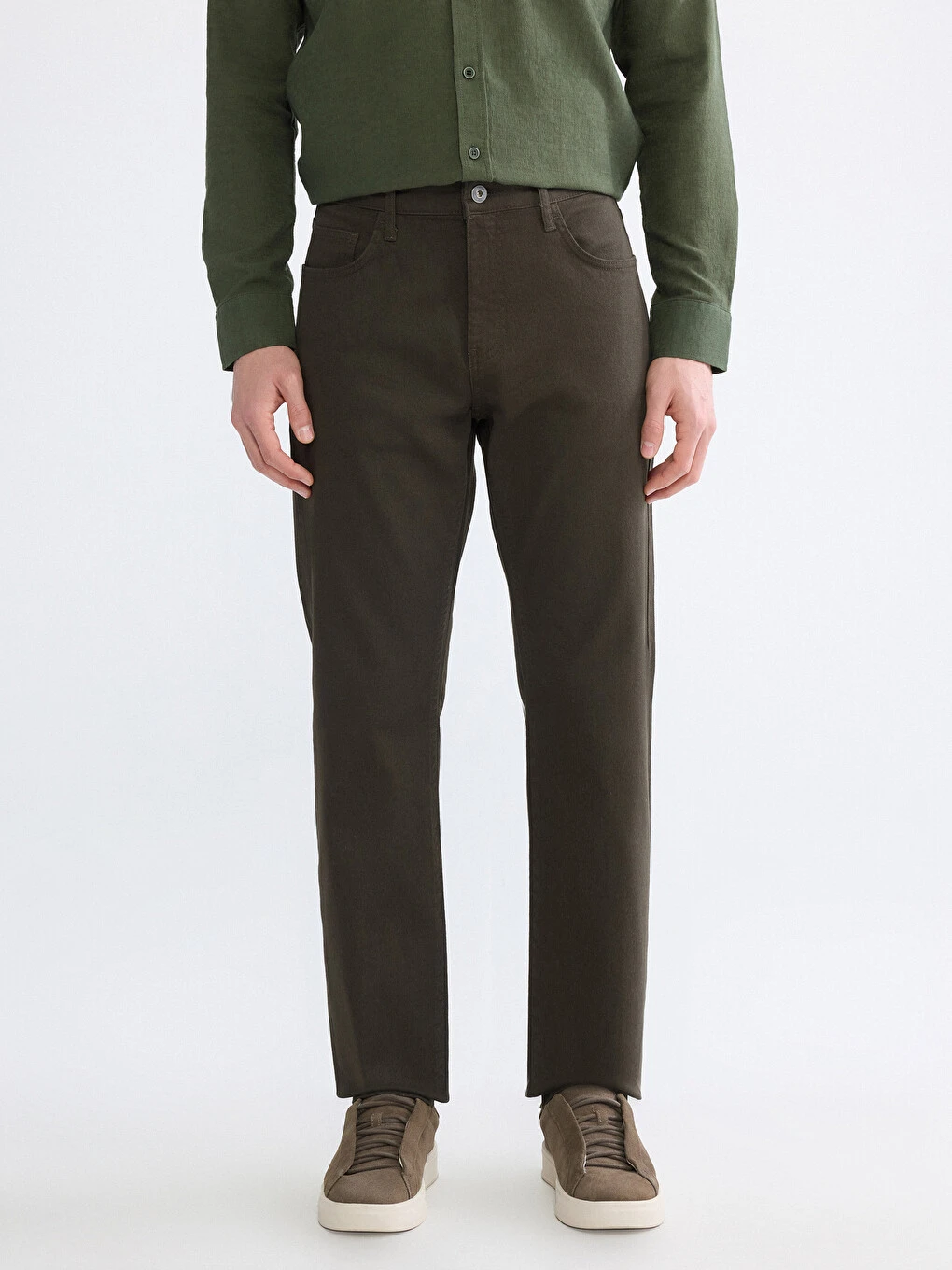 LCWAIKIKI Classic Muške Chino Pantalone Od Gabardina Slim Kroja